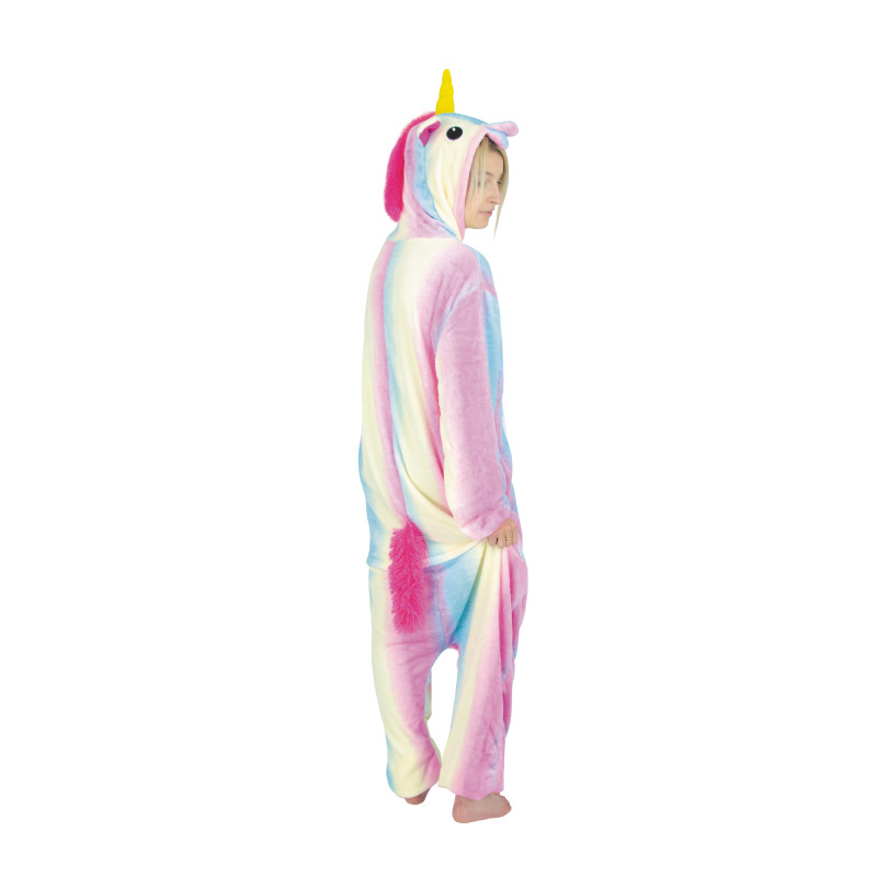 COSTUME KIGURUMI LICORNE ARC EN CIEL ADULTE